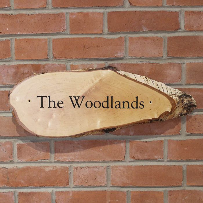 Rustic Wooden House Sign - (60x25cm) | Timpson