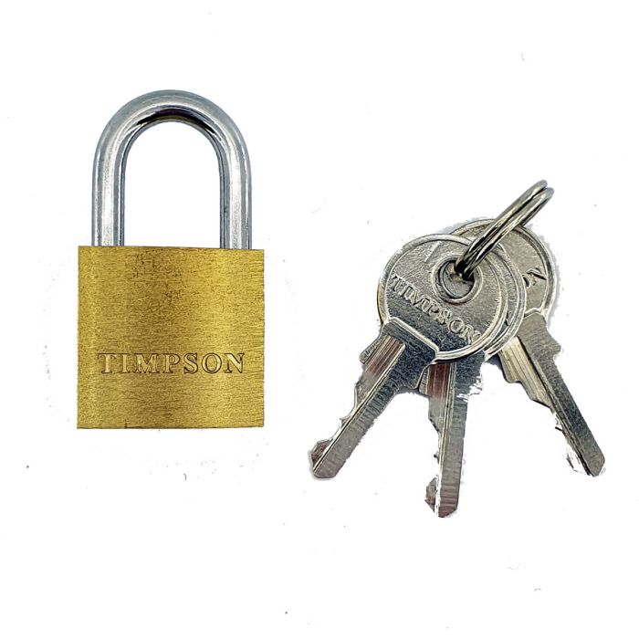 Solid Brass Padlock - 20mm | Timpson