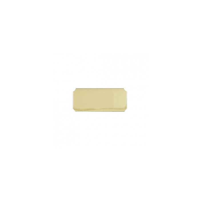25mm x 13mm Silver or Gilt Self Adhesive Plate
