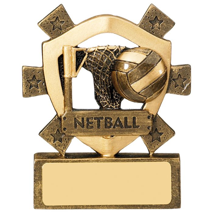 Netball Mini Shield 8cm