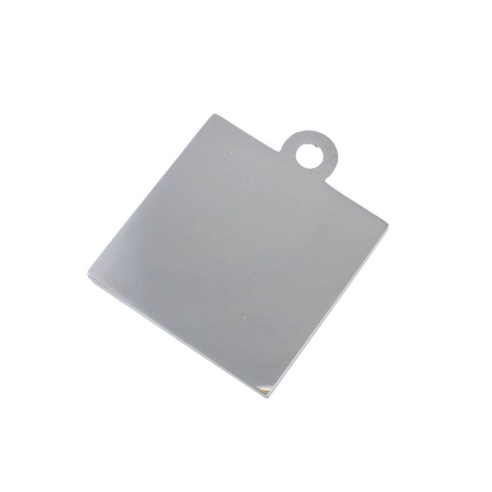 Silver Photo Engraved Square Keyring | Timpson