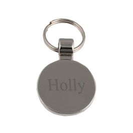 Silver Small Round Pet Tag | Timpson