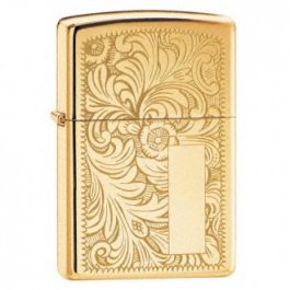 High Polished Brass Venetian Zippo Lighter (352B)