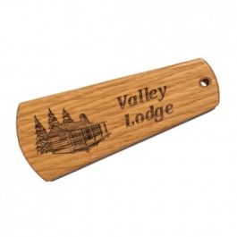 Oak Personalised Key Fob - (12.5x5cm) | Timpson