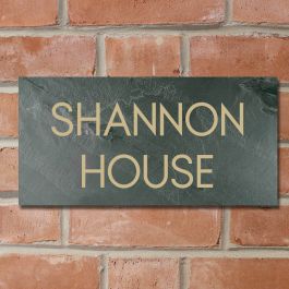 Slate Rectangle House Sign (60x30cm)