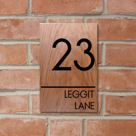 Portrait Wooden House Sign (11.5x16.5cm)